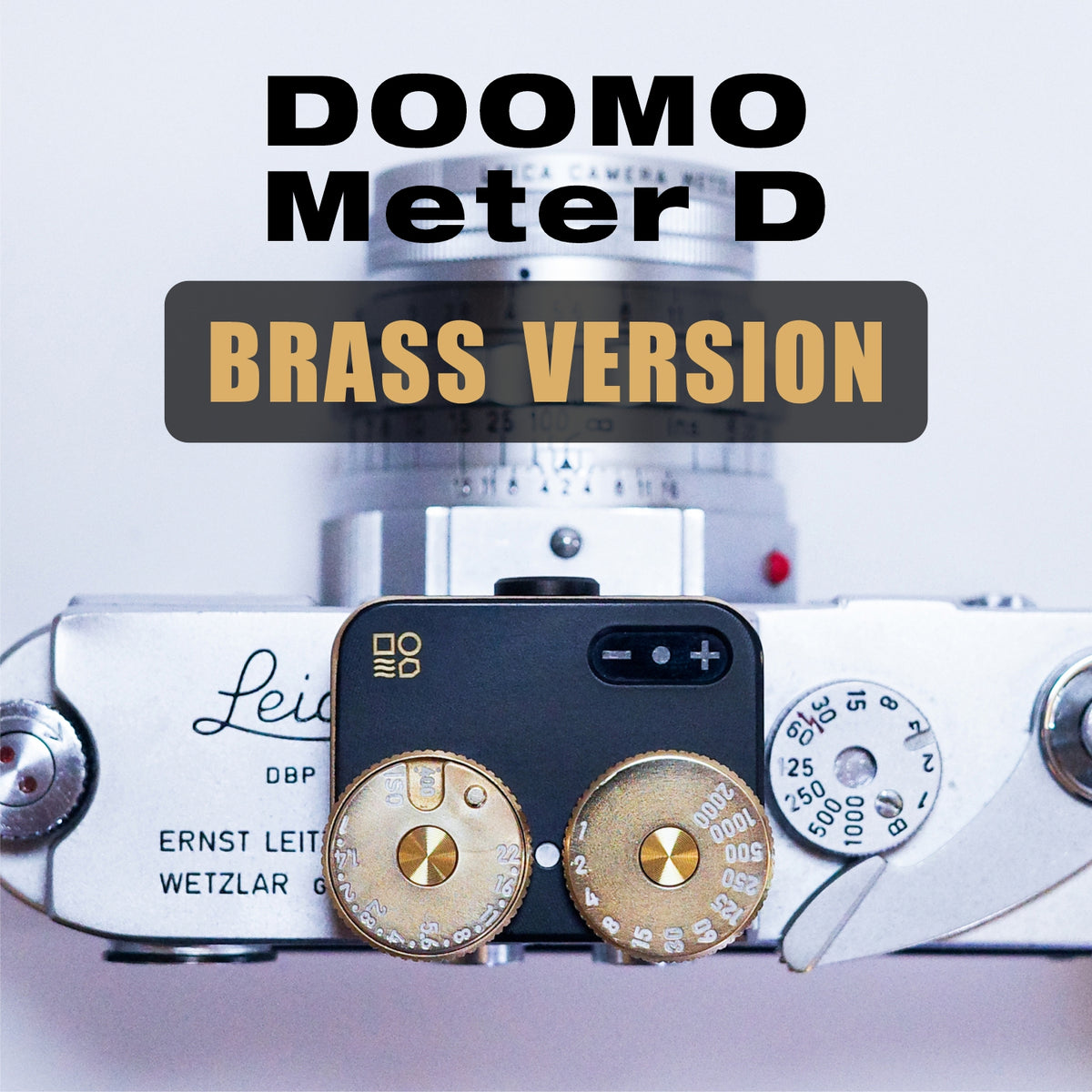 【NEW】DOOMO Meter D BRASS Version for Vintage Cameras, Customizable Pat ...
